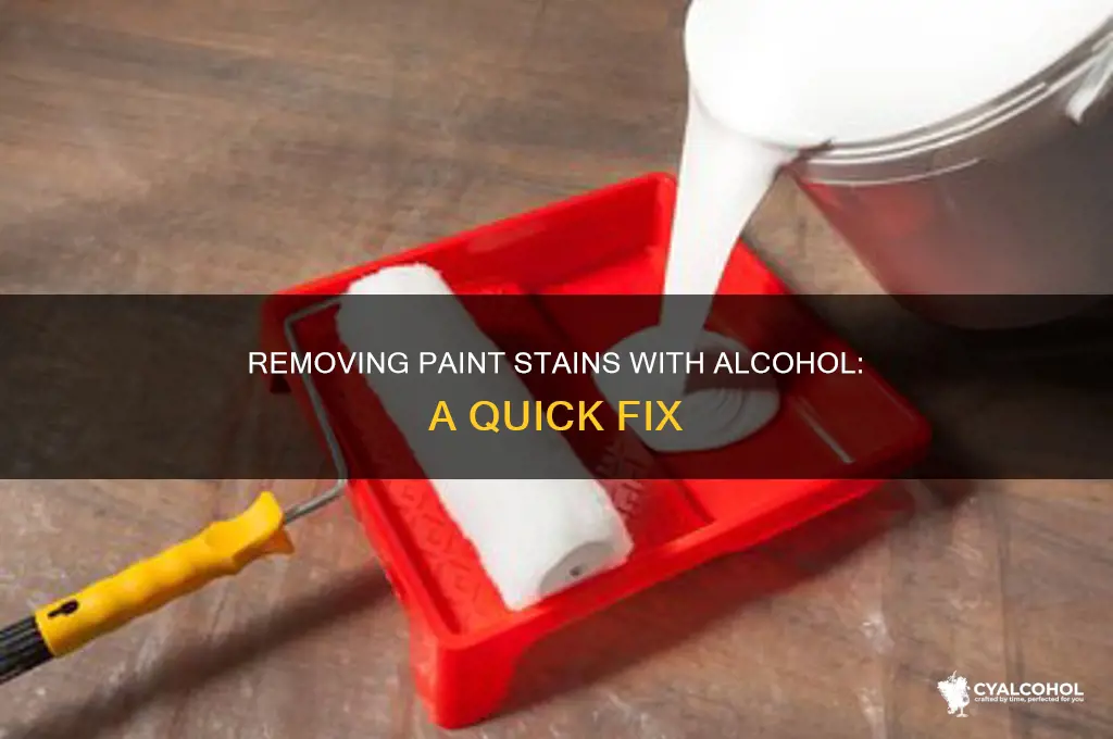 Removing Paint Stains With Alcohol: A Quick Fix | CyAlcohol