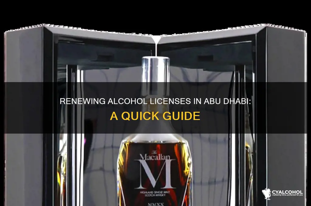 Renewing Alcohol Licenses In Abu Dhabi: A Quick Guide | CyAlcohol