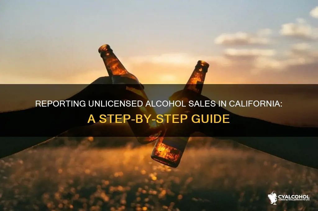 Reporting Unlicensed Alcohol Sales In California: A Step-By-Step Guide ...