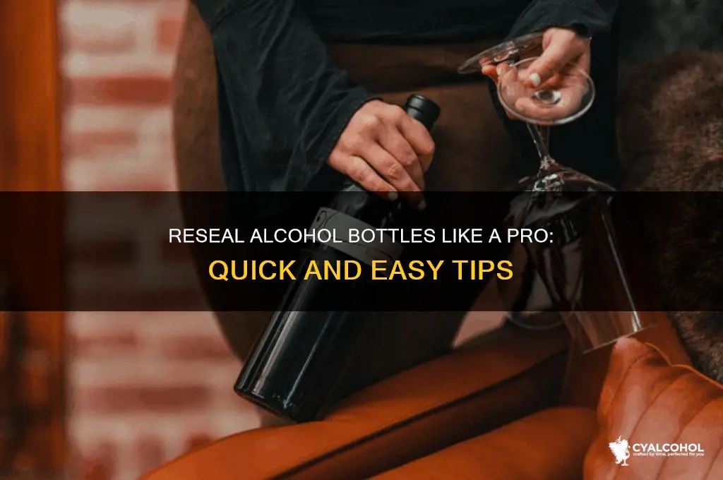 Reseal Alcohol Bottles Like A Pro: Quick And Easy Tips | CyAlcohol