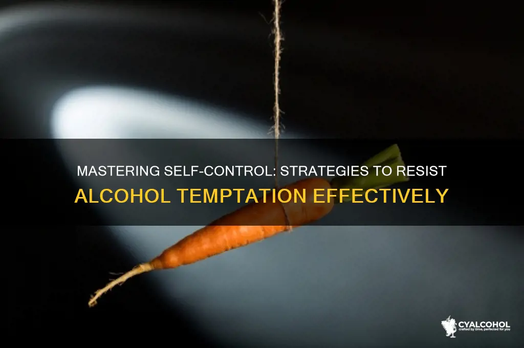 Mastering Self-Control: Strategies To Resist Alcohol Temptation ...