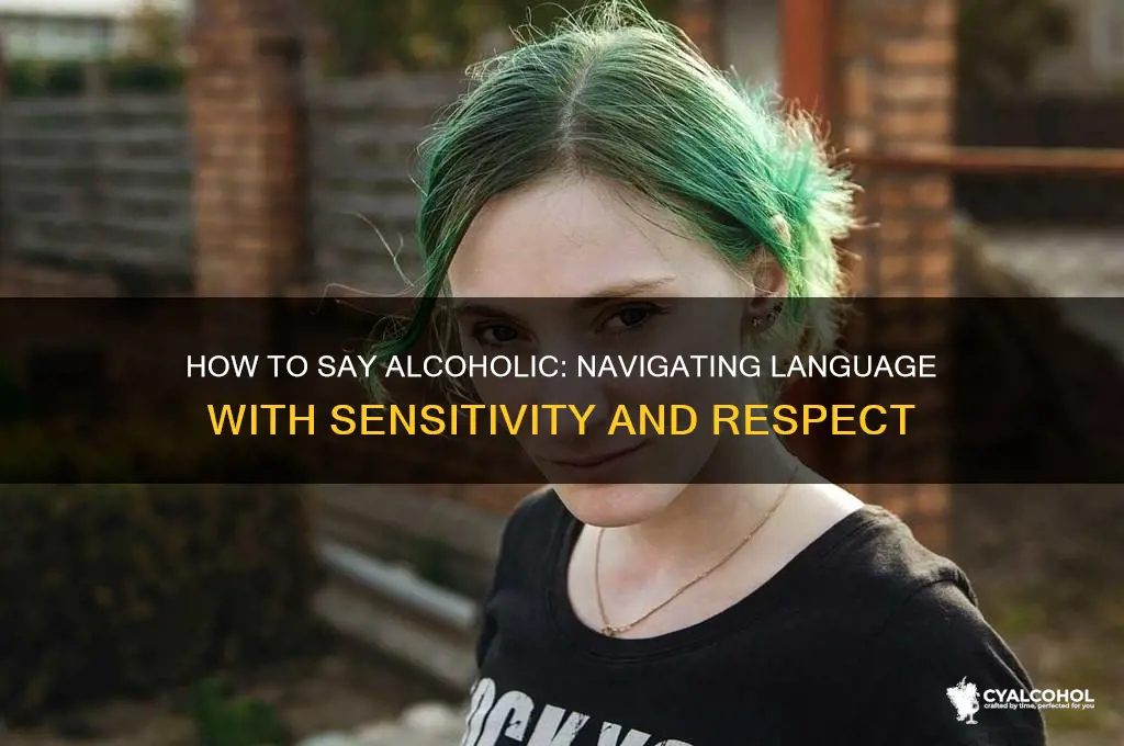 How To Say Alcoholic: Navigating Language With Sensitivity And Respect ...