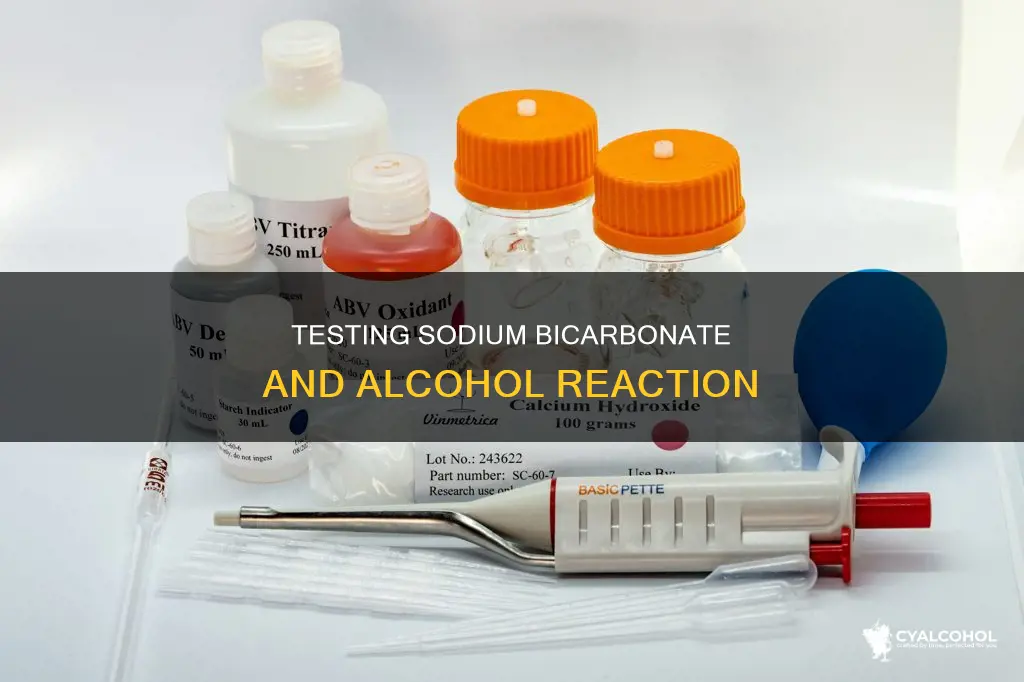 Testing Sodium Bicarbonate And Alcohol Reaction | CyAlcohol