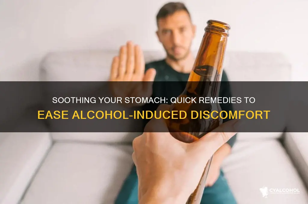 Soothing Your Stomach: Quick Remedies To Ease Alcohol-Induced ...