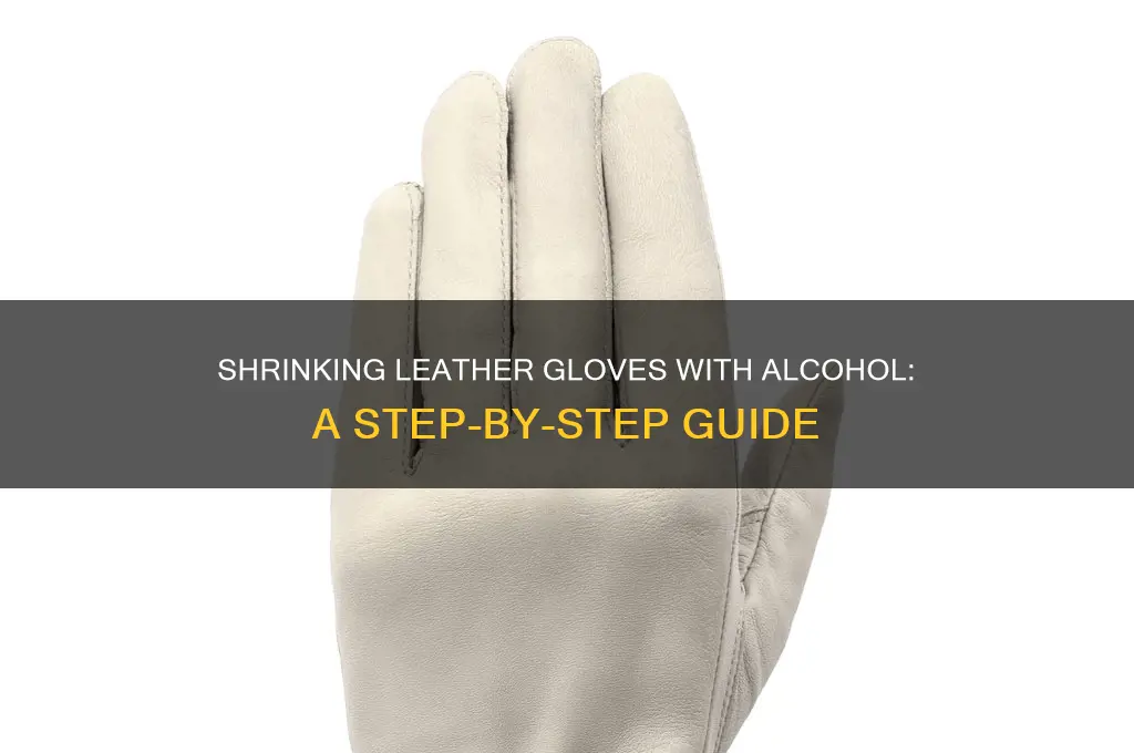 Shrinking Leather Gloves With Alcohol: A Step-By-Step Guide | CyAlcohol