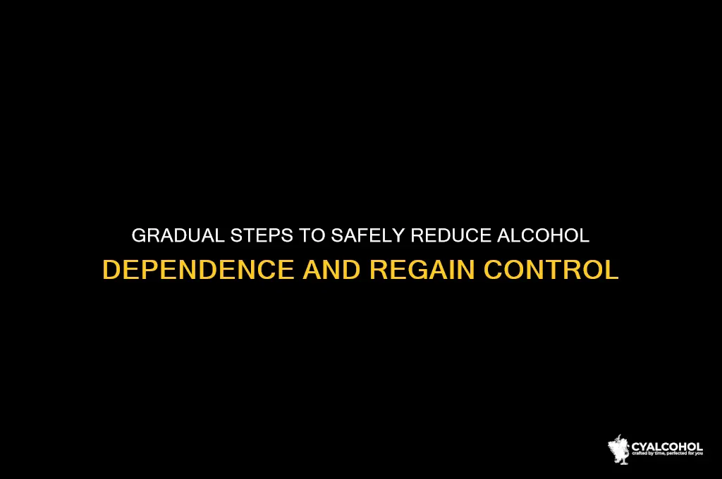 Gradual Steps To Safely Reduce Alcohol Dependence And Regain Control ...