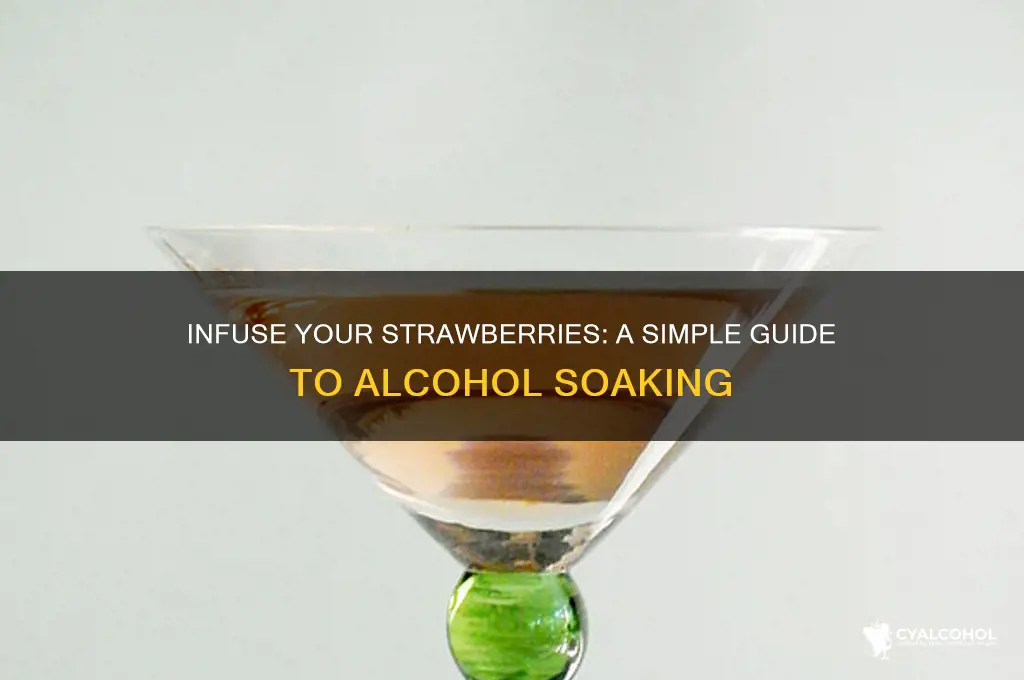 Infuse Your Strawberries: A Simple Guide To Alcohol Soaking | CyAlcohol
