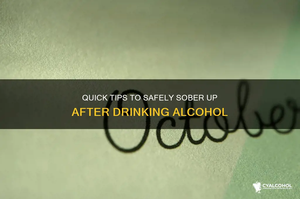Quick Tips To Safely Sober Up After Drinking Alcohol | CyAlcohol