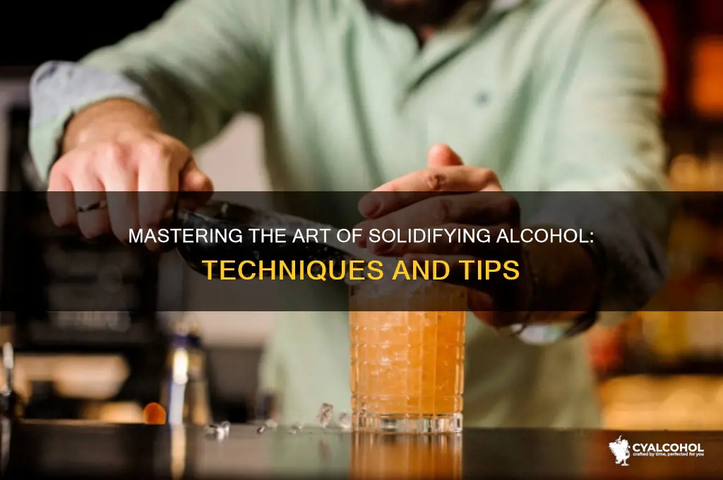 Mastering The Art Of Solidifying Alcohol: Techniques And Tips | CyAlcohol