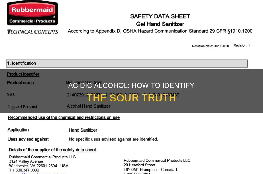 Acidic Alcohol: How To Identify The Sour Truth | CyAlcohol
