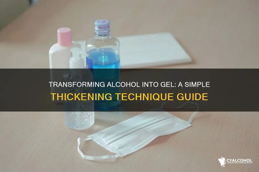 Transforming Alcohol Into Gel: A Simple Thickening Technique Guide ...