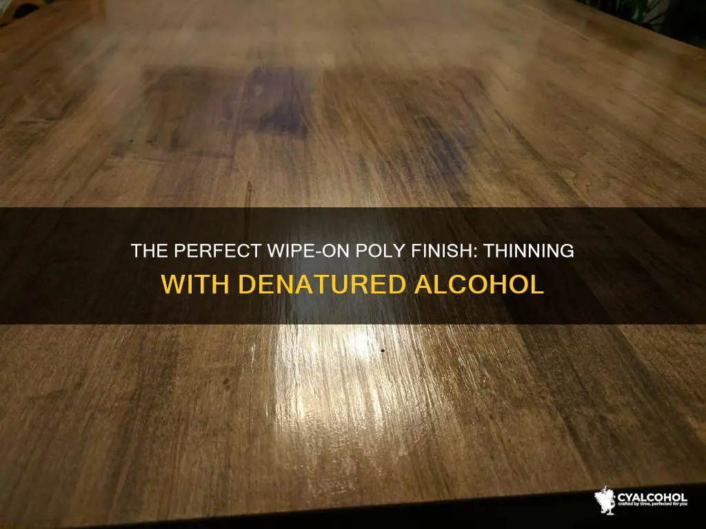 The Perfect Wipe-On Poly Finish: Thinning With Denatured Alcohol ...