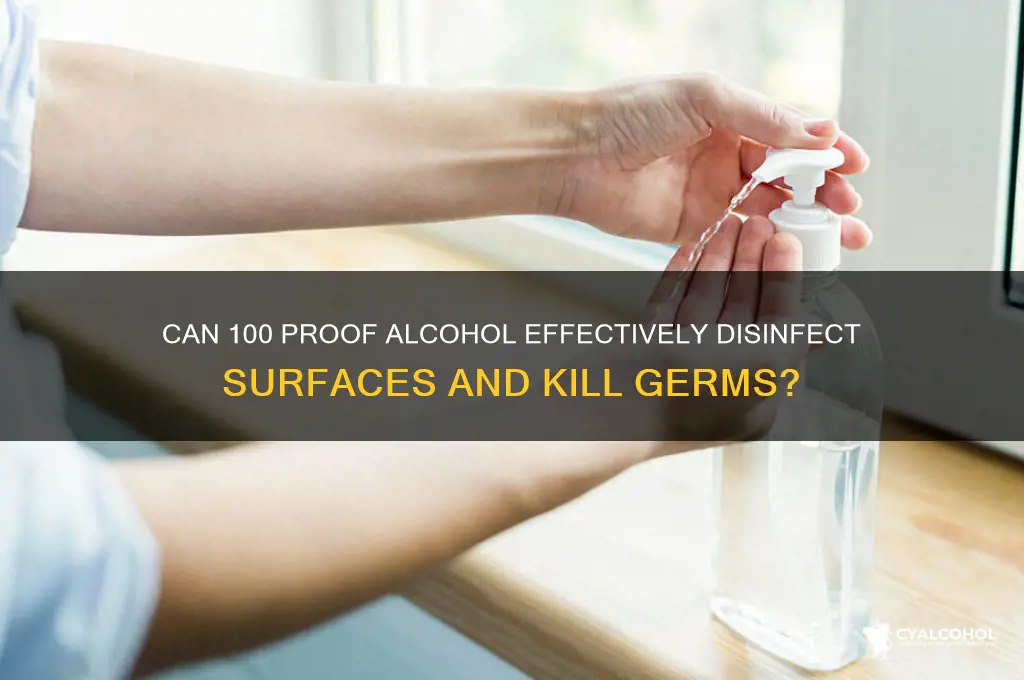 Can 100 Proof Alcohol Effectively Disinfect Surfaces And Kill Germs ...