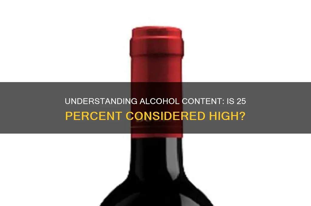 Understanding Alcohol Content: Is 25 Percent Considered High? | CyAlcohol