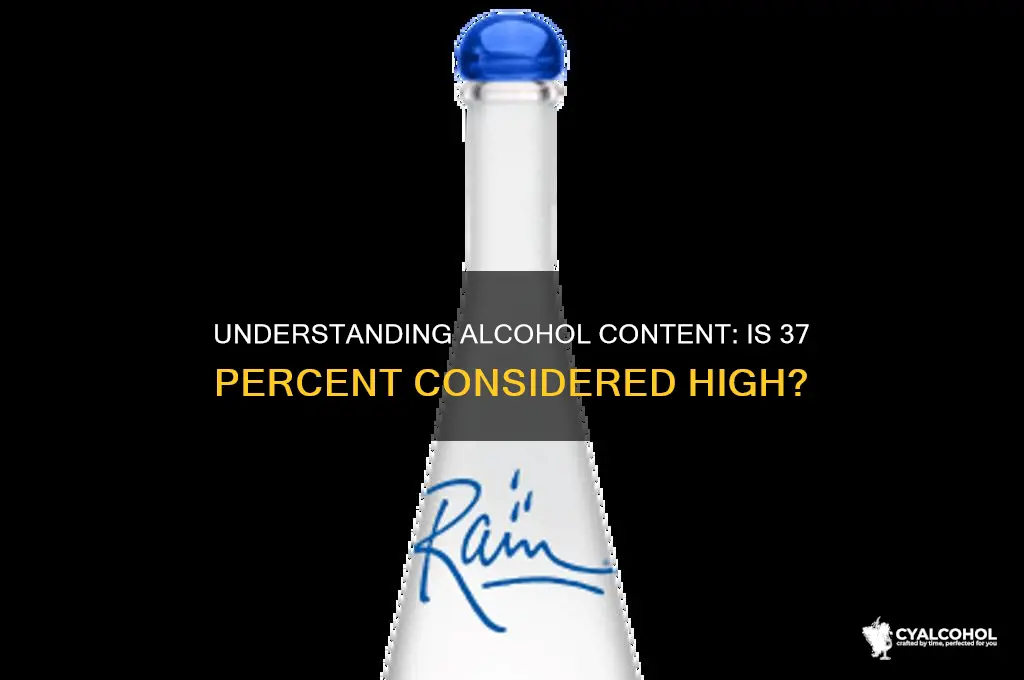 Understanding Alcohol Content: Is 37 Percent Considered High? | CyAlcohol