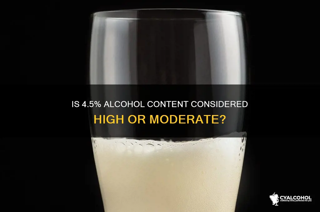 Is 4.5% Alcohol Content Considered High Or Moderate? | CyAlcohol
