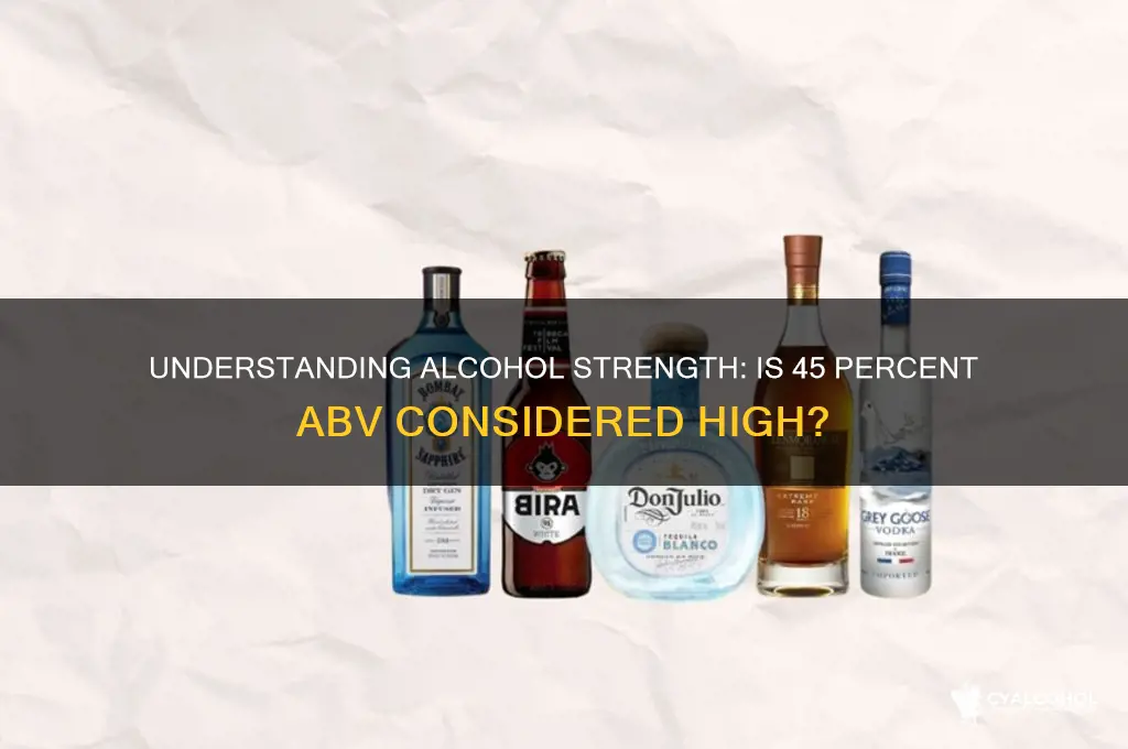Understanding Alcohol Strength: Is 45 Percent Abv Considered High ...