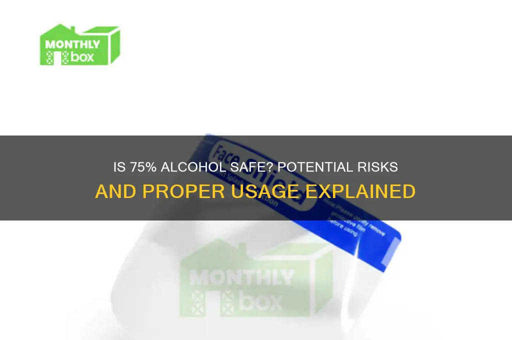 Is 75% Alcohol Safe? Potential Risks And Proper Usage Explained | CyAlcohol