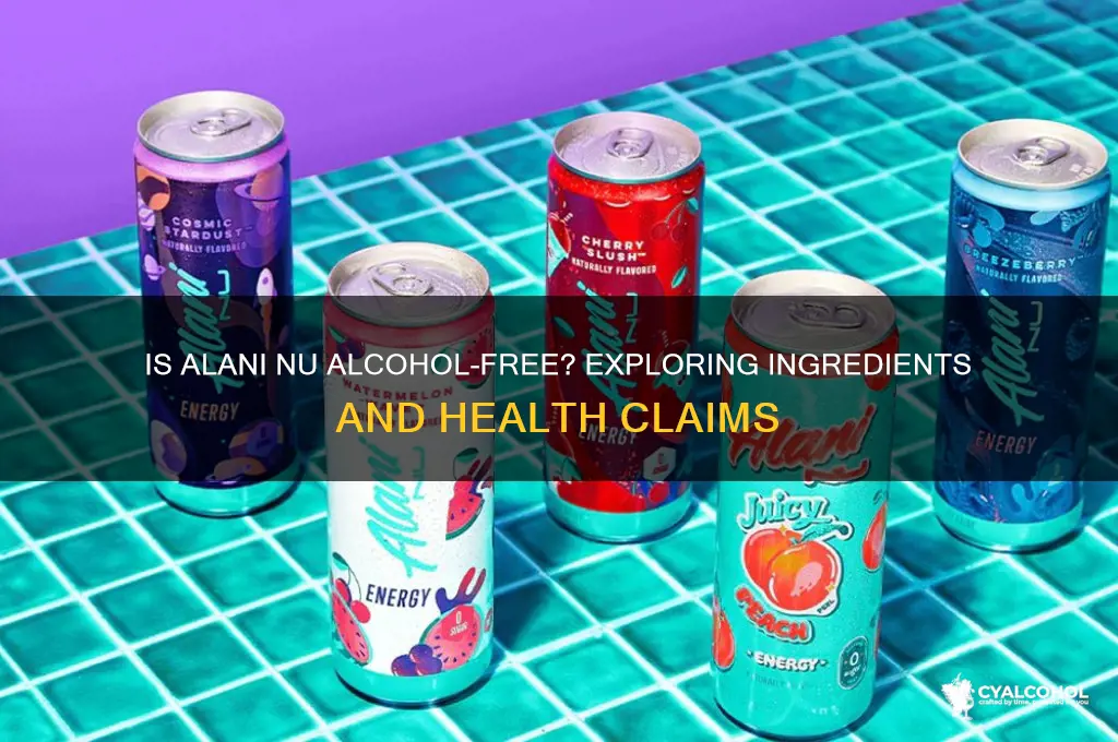Is Alani Nu Alcohol-Free? Exploring Ingredients And Health Claims ...
