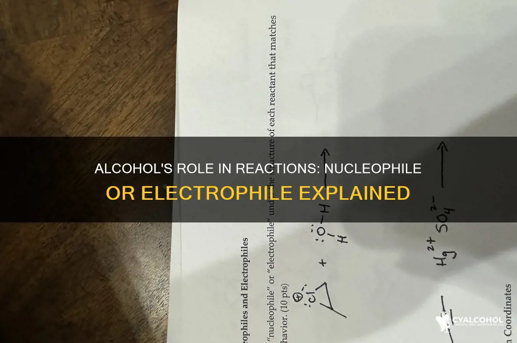 Alcohol's Role In Reactions: Nucleophile Or Electrophile Explained ...