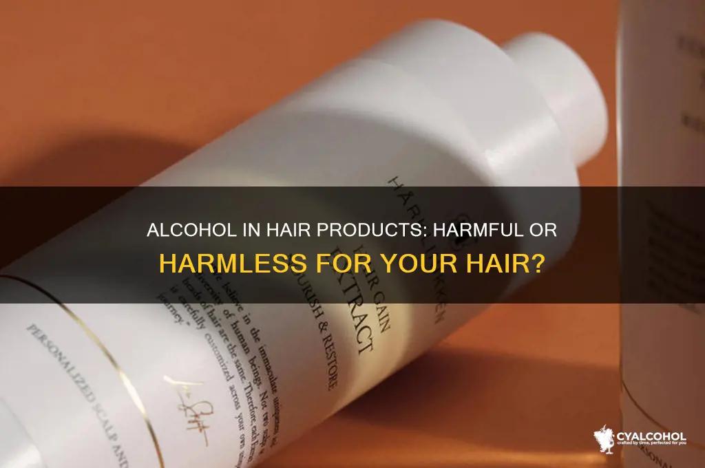 Alcohol In Hair Products: Harmful Or Harmless For Your Hair? | CyAlcohol