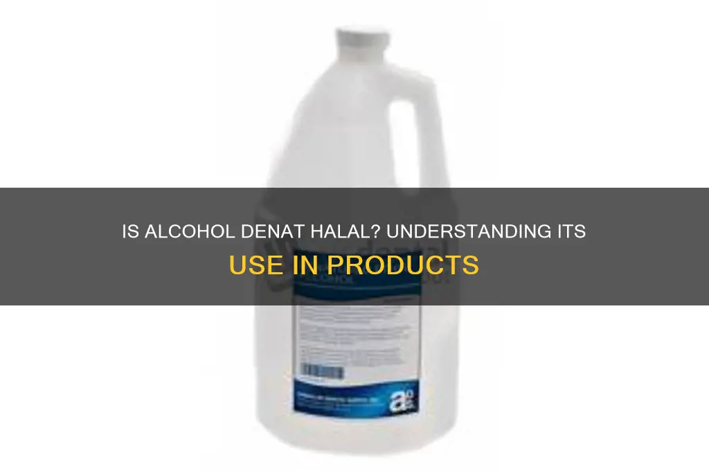 Is Alcohol Denat Halal? Understanding Its Use In Products | CyAlcohol