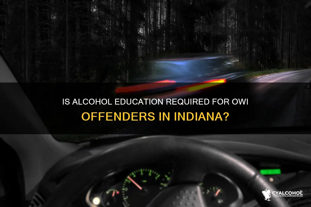 Is Alcohol Education Required For Owi Offenders In Indiana? | CyAlcohol