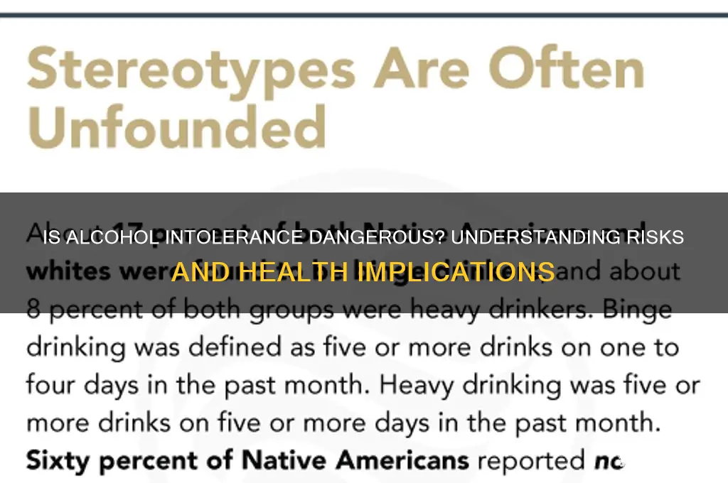 Is Alcohol Intolerance Dangerous? Understanding Risks And Health ...