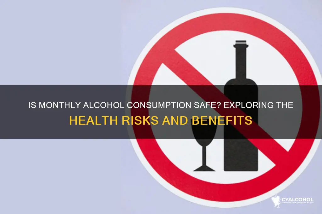 Is Monthly Alcohol Consumption Safe? Exploring The Health Risks And ...