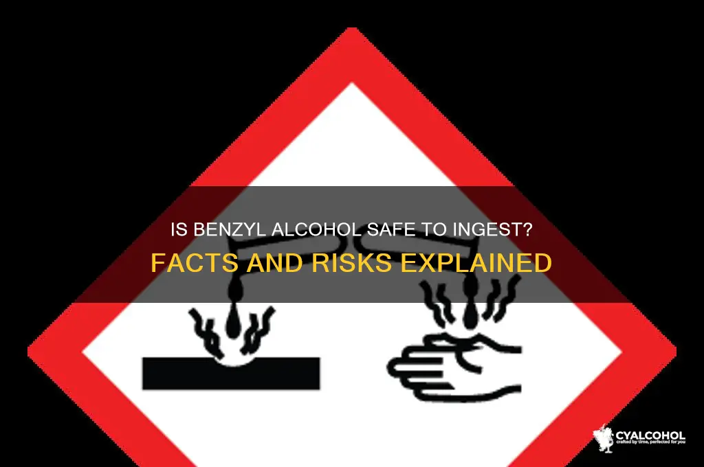 Is Benzyl Alcohol Safe To Ingest? Facts And Risks Explained | CyAlcohol