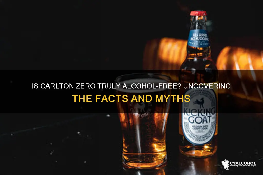 Is Carlton Zero Truly Alcohol-Free? Uncovering The Facts And Myths ...