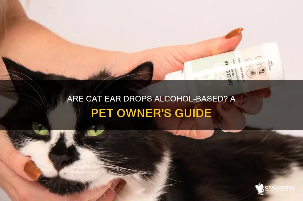 Are Cat Ear Drops Alcohol-Based? A Pet Owner's Guide | CyAlcohol