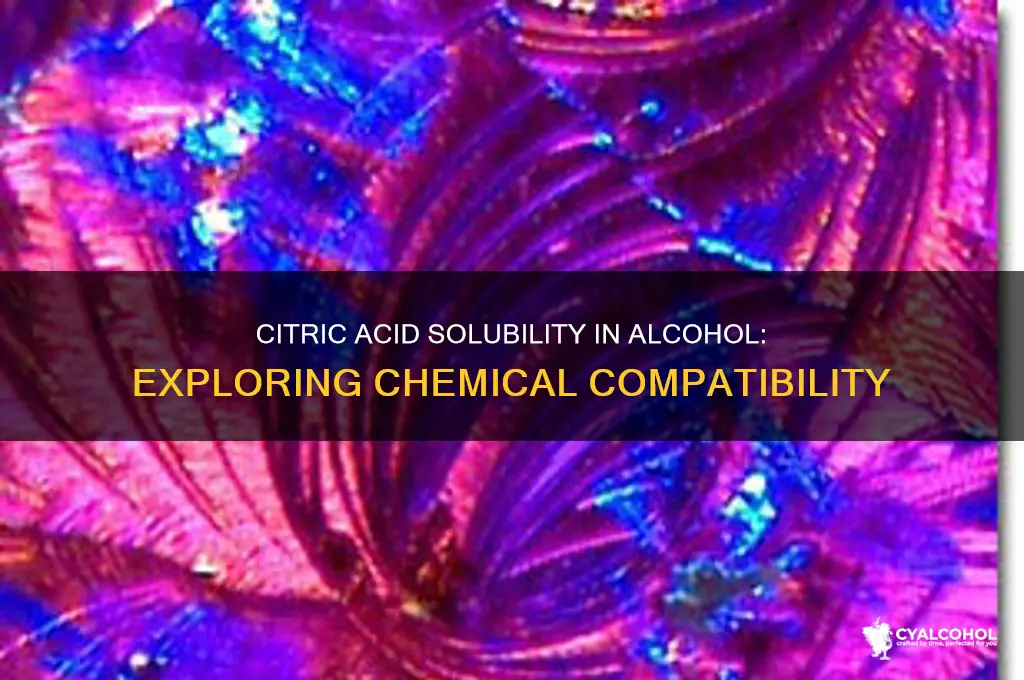 Citric Acid Solubility In Alcohol: Exploring Chemical Compatibility ...