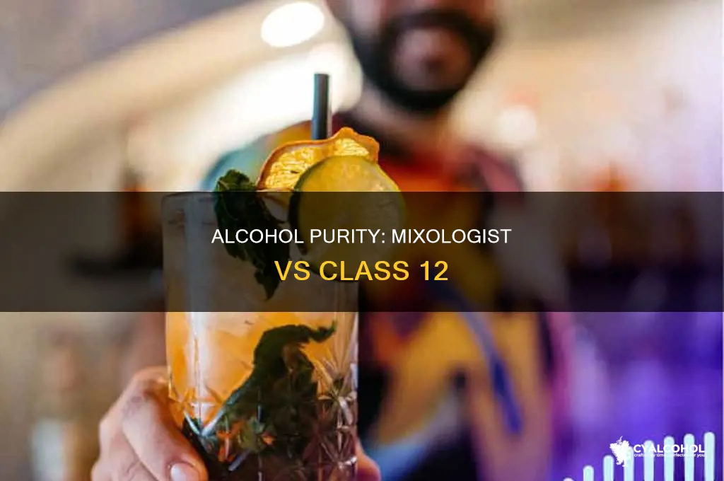 Alcohol Purity: Mixologist Vs Class 12 | CyAlcohol