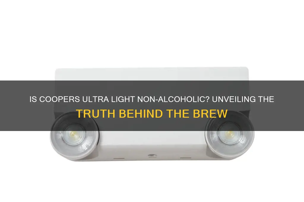 Is Coopers Ultra Light Non-Alcoholic? Unveiling The Truth Behind The ...