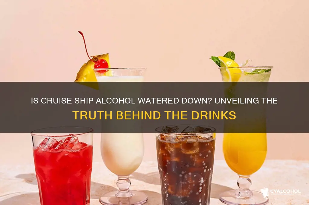 Is Cruise Ship Alcohol Watered Down? Unveiling The Truth Behind The ...