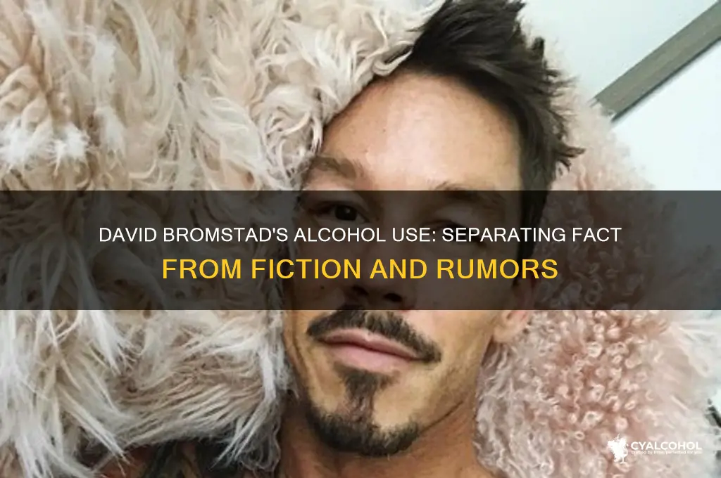 Does David Bromstad Drink Alcohol