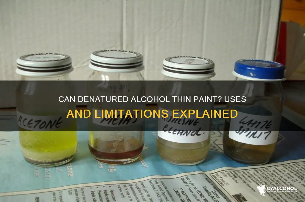 Can Denatured Alcohol Thin Paint? Uses And Limitations Explained ...