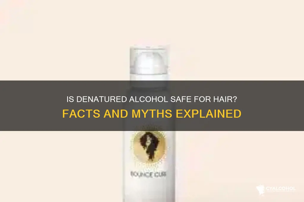 Is Denatured Alcohol Safe For Hair? Facts And Myths Explained | CyAlcohol