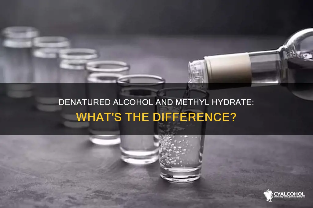 Denatured Alcohol And Methyl Hydrate: What's The Difference? | CyAlcohol