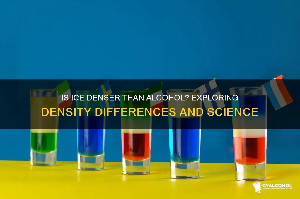 Is Ice Denser Than Alcohol? Exploring Density Differences And Science ...