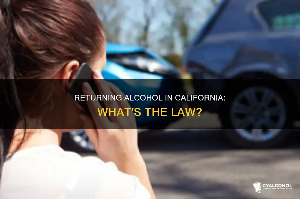 Returning Alcohol In California: What's The Law? | CyAlcohol