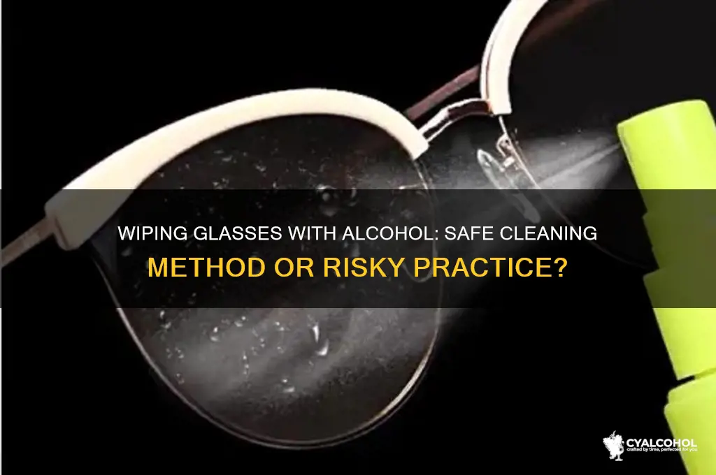 Wiping Glasses With Alcohol: Safe Cleaning Method Or Risky Practice ...