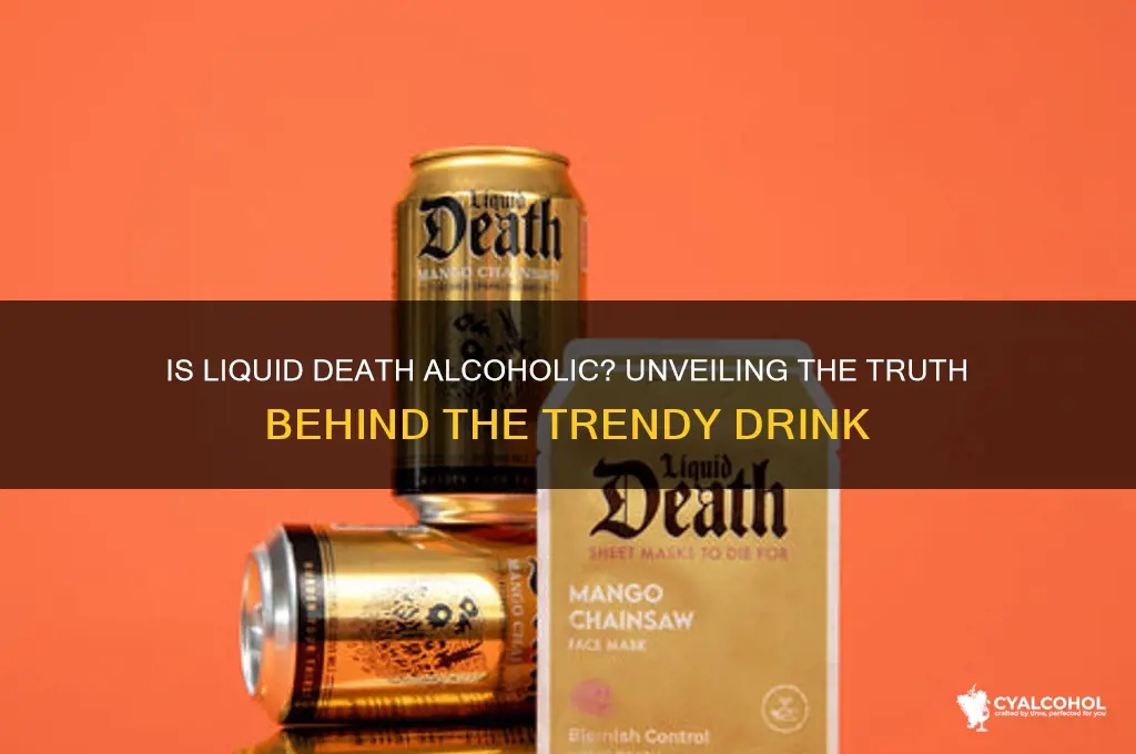 Is Liquid Death Alcoholic? Unveiling The Truth Behind The Trendy Drink ...