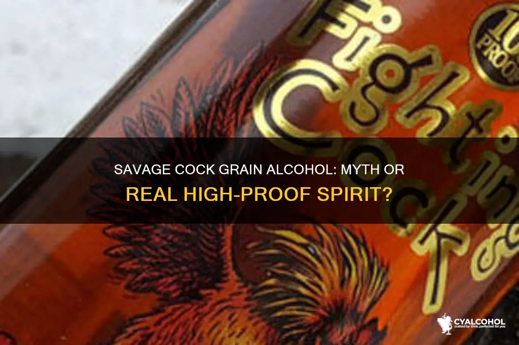 Savage Cock Grain Alcohol: Myth Or Real High-Proof Spirit? | CyAlcohol
