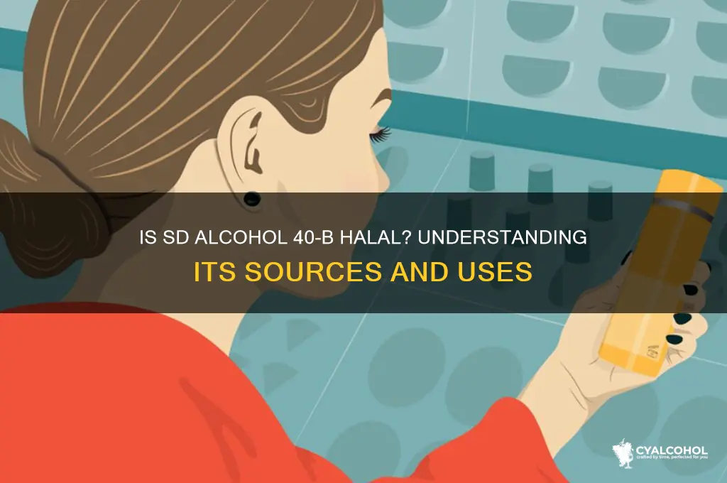 Is Sd Alcohol 40-B Halal? Understanding Its Sources And Uses | CyAlcohol