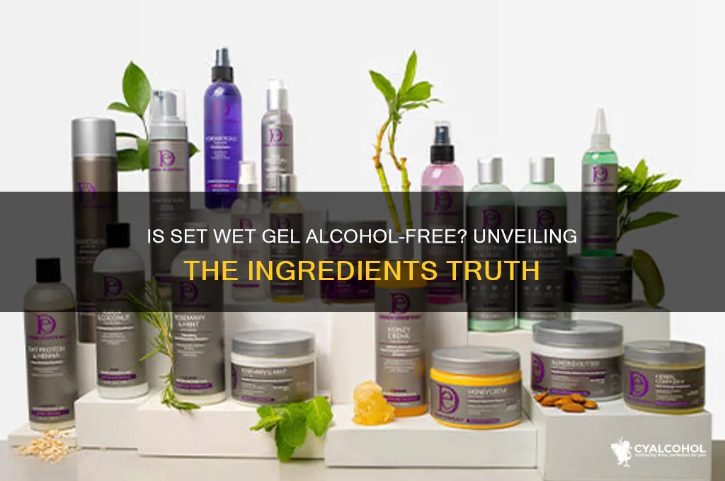 Is Set Wet Gel Alcohol-Free? Unveiling The Ingredients Truth | CyAlcohol