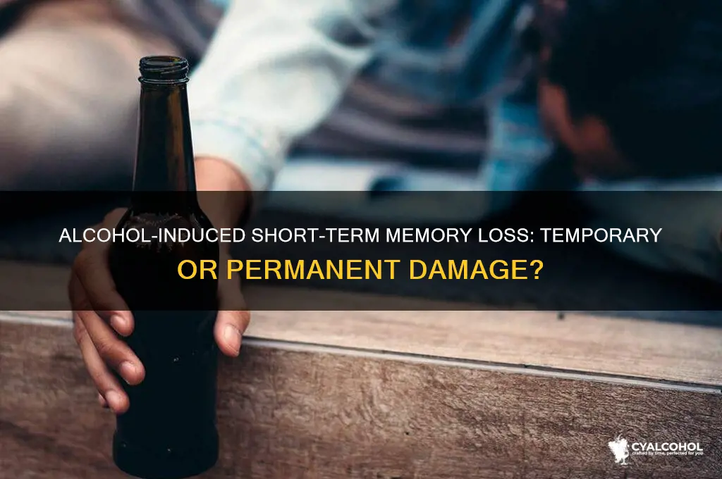 Alcohol-Induced Short-Term Memory Loss: Temporary Or Permanent Damage ...