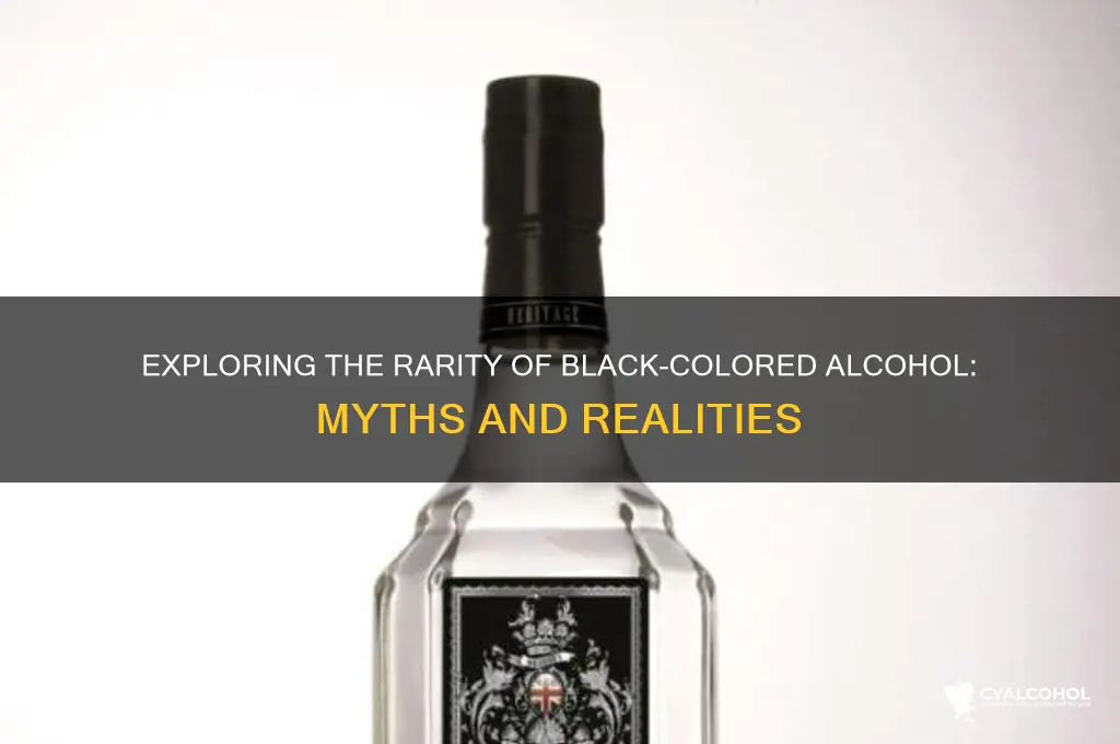 Exploring The Rarity Of Black-Colored Alcohol: Myths And Realities ...