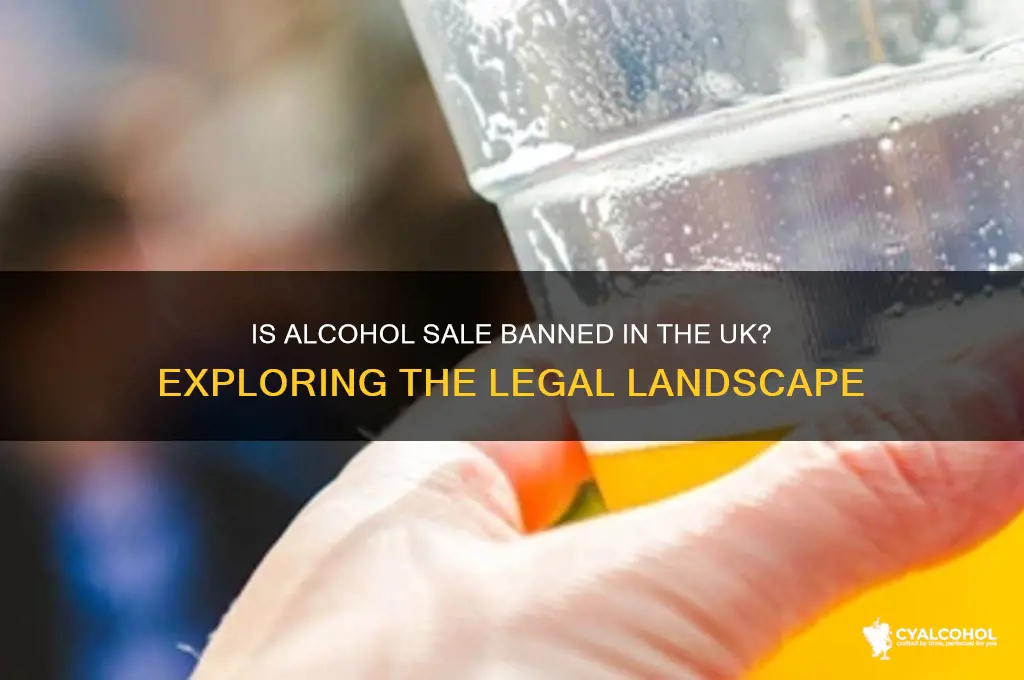 Is Alcohol Sale Banned In The Uk? Exploring The Legal Landscape | CyAlcohol